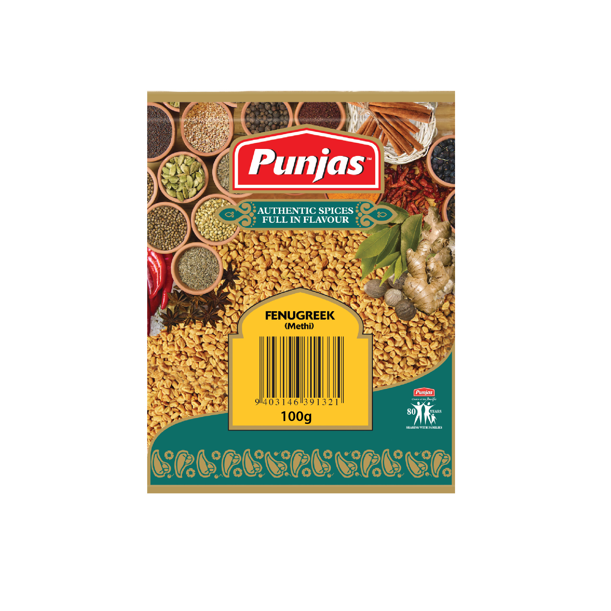 Punjas Methi (Fenugreek) Seeds 100g - CJS Supermarket